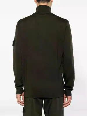 Stone Island Logo-patch Roll-neck Sweater