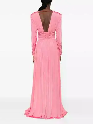 MARCO BOLOGNA Ruched Long-sleeve Maxi Dress