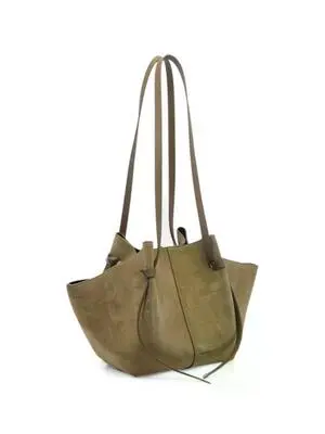 Yuzefi Mochi Suede Shoulder Bag - Brown