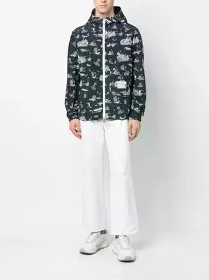 Woolrich Graphic Print Ripstop Windbreaker