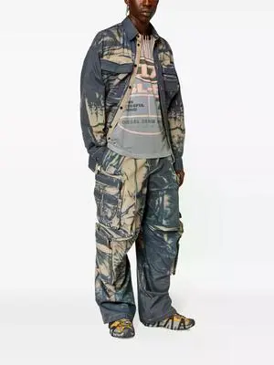 DIESEL® P-hugh Crease-effect Cargo Trousers