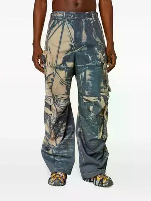 DIESEL® P-hugh Crease-effect Cargo Trousers