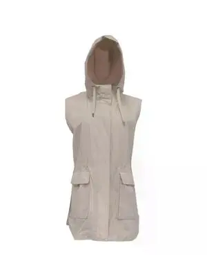 Brunello Cucinelli Hooded Vest Jacket - Neutrals