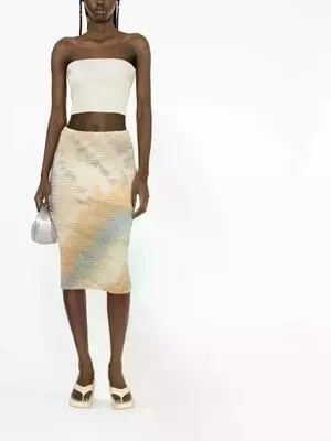Off-White Tie-dye Pencil Skirt