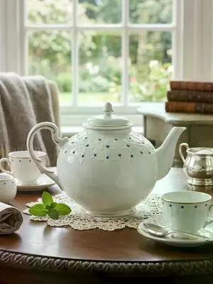 GINORI 1735 Museo Le Perle Teapot - White