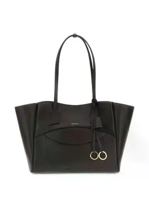 HIDESINS Logo-print Leather Tote Bag - Brown