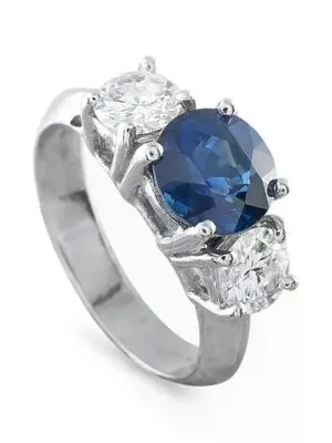 LB EXCLUSIVE Sapphire And Diamond Ring - Silver