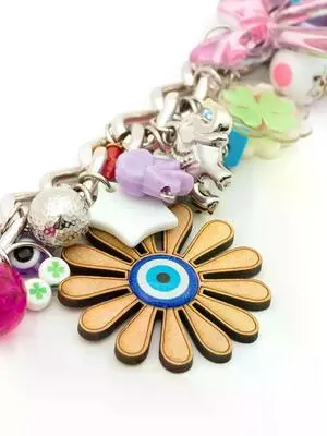 AMIR SLAMA Multi-charm Chain Bracelet - Multicolour