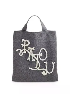 PATOU Cornelly Logo-embroidered Tote Bag - Grey