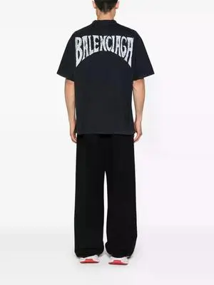 Balenciaga Logo-print T-shirt - Black