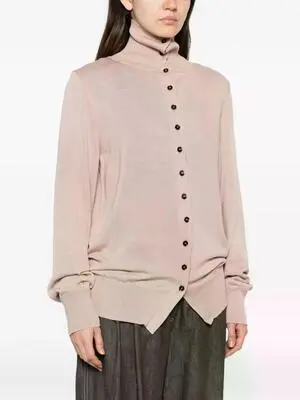 Liviana Conti High-neck Button-up Cardigan