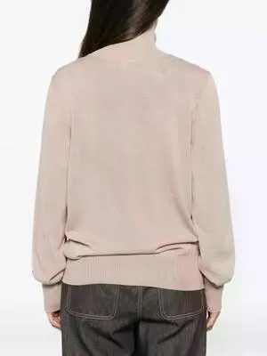 Liviana Conti High-neck Button-up Cardigan