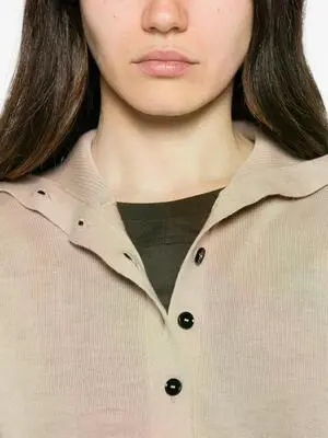 Liviana Conti High-neck Button-up Cardigan