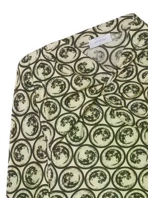Off-White Moon-print Gathered Asymmetric Dress
