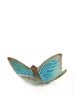 BORDALLO PINHEIRO X Claudia Schiffer Cloudy Butterflies Fruit Bowl - Blue