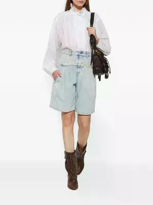 MARANT ETOILE Ruffled Broderie Anglaise Shirt