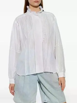 MARANT ETOILE Ruffled Broderie Anglaise Shirt