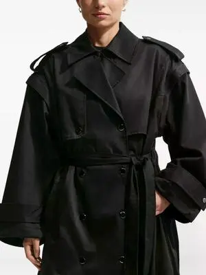 Nike Double-breasted Trench Coat - Black