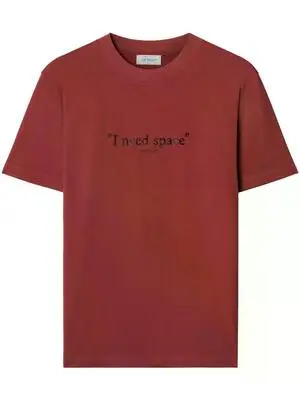 Off-White Give Me Space Cotton T-shirt - Red