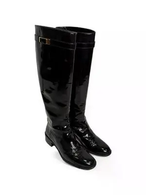 Fendi 2010s Buckle Detail Riding Boots
