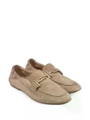 TOD'S Double T Suede Loafers