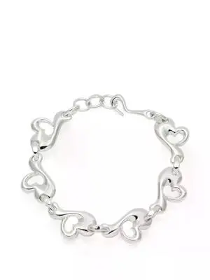 YOJ Agapi Heart-link Bracelet - Silver