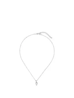 YOJ Heart-pendant Cable-link Necklace - Silver