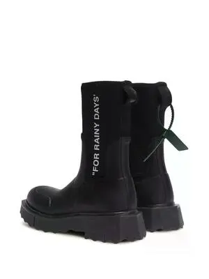 Off-White Sponge Logo-print Rain Boots