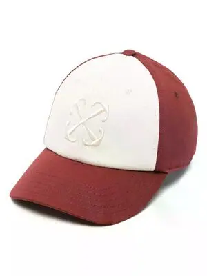Off-White Arrows-embroidered Baseball Cap - Red
