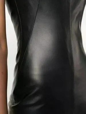 Off-White Leather Mini Dress