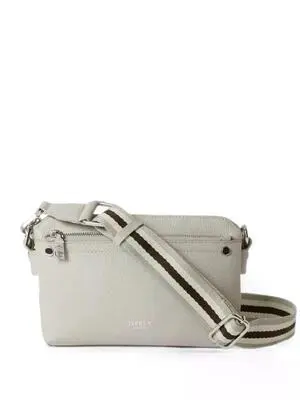 OSPREY Stella Pebbled-leather Cross Body Bag - Grey