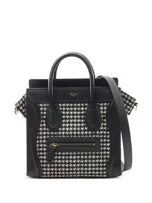 Celine 2010s Nano Luggage Two-way Handbag - Black