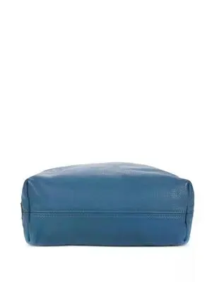 Prada Large Vitello Daino Logo-embossed Tote Bag