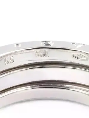 BVLGARI 2010s B-zero1 Engraved-logo Ring