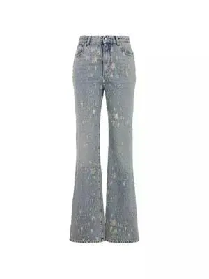 Alexander McQueen Distressed Flared-hem Jeans