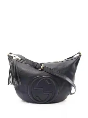 Gucci 2000s Soho Interlocking-g Leather Shoulder Bag - Blue