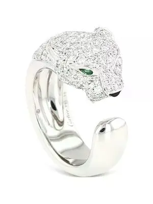 Cartier 2011 Panthère Emerald And Diamond Ring