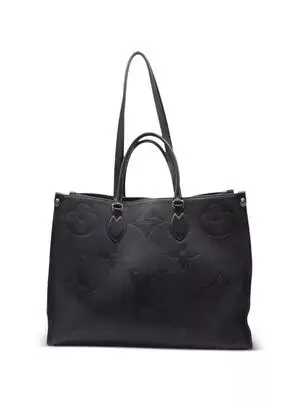 LOUIS VUITTON Giant Onthego Gm Leather Tote Bag