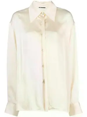 JIL SANDER Long-sleeve Buttoned Shirt - Neutrals