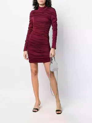 Stella McCartney Faye Ruched Minidress - Red