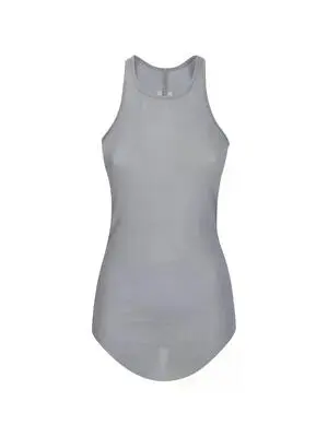 Rick Owens Basic Ribbed-knit Tank Top - Grey