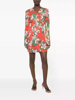 MARCO BOLOGNA Floral-print Wrap Mini Dress