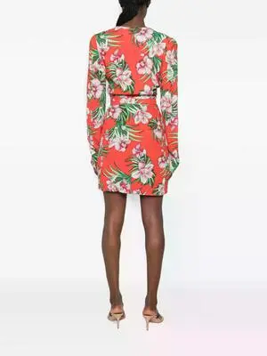 MARCO BOLOGNA Floral-print Wrap Mini Dress