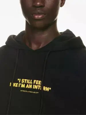 Off-White Intern Slogan-print Cotton Hoodie