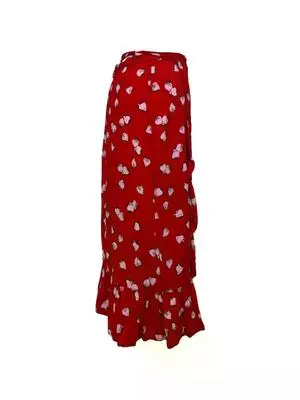 Miu Miu Strawberry-print Wrap Skirt