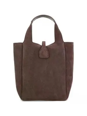Hogan Mini Suede Tote Bag - Brown