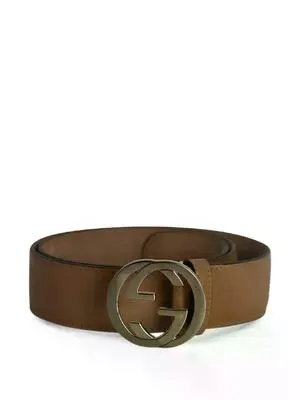 Gucci Interlocking Gg Belt - Brown