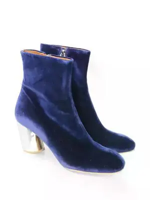 Proenza Schouler Velvet Block-heel Ankle Boots