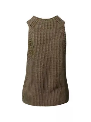 Vince Waffle-stitch Sleeveless Top