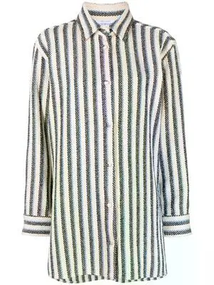 Off-White Arrows-embroidered Woven Shirt - Neutrals